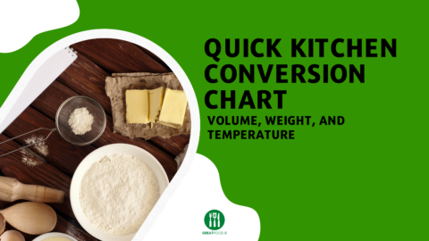 Quick Kitchen Conversion Chart: Volume, Weight, and Temperature for ...