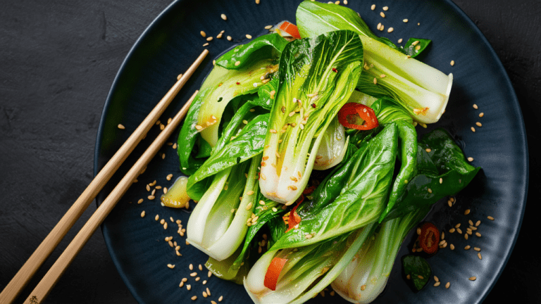 Stir-Fried Pak Choi Recipe with Garlic and Chilli - Great Food Ireland